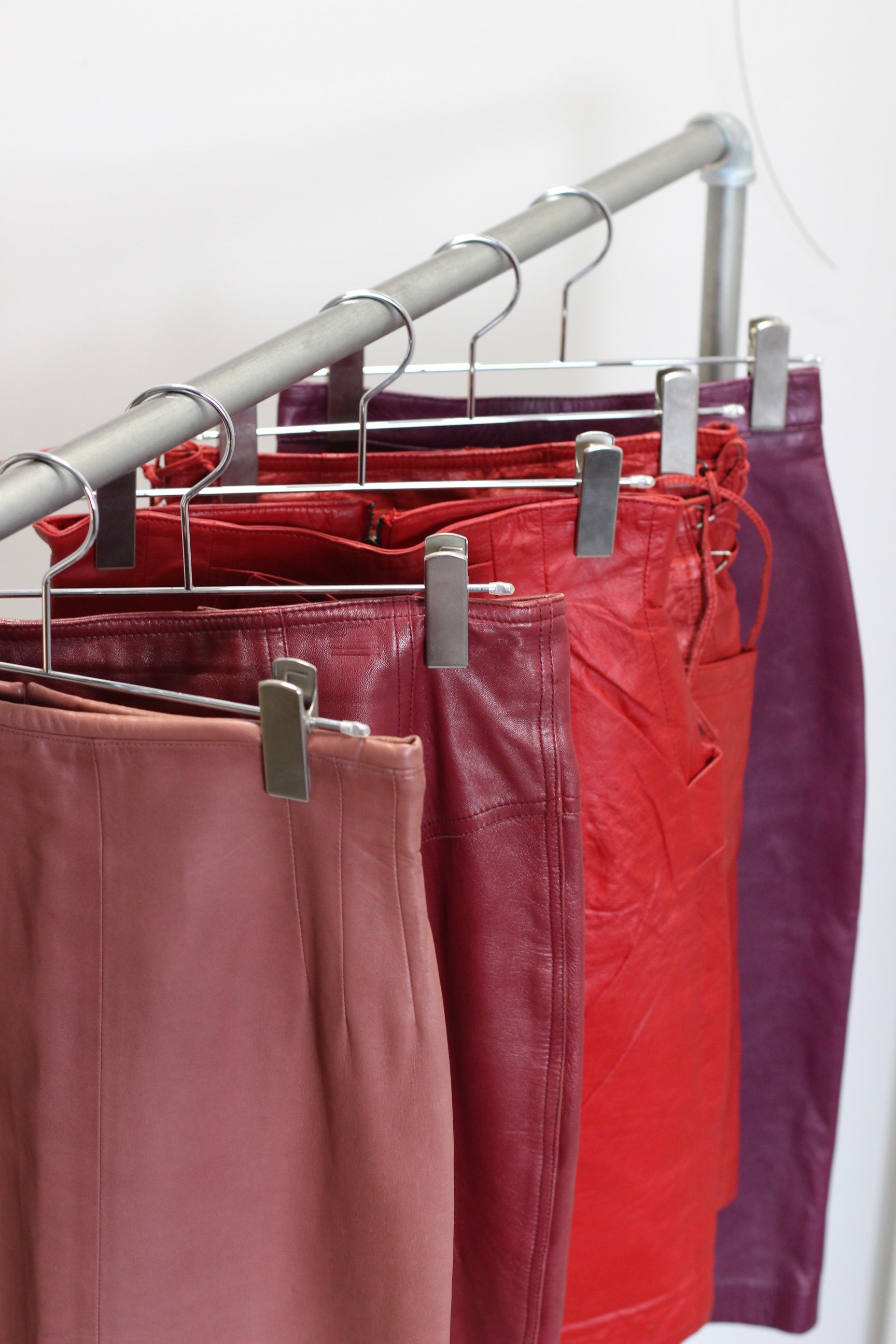Vintage Red Purple Leather Skirt x5点 – ReSCOUNT STORE